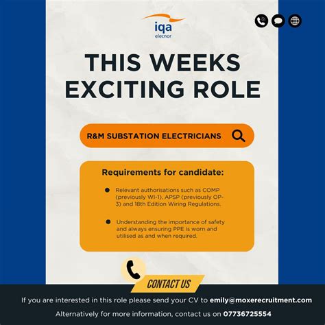 Iqa Elecnor On Linkedin Electricians Iqa Jointheteam Hiring