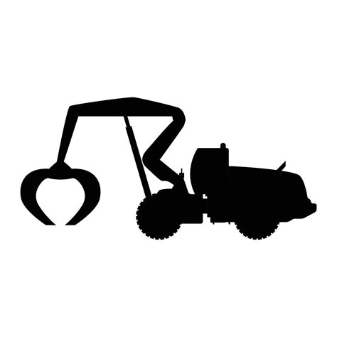 Log Loader Silhouette Icon For Logging And Forestry Operations 53803451 Vector Art At Vecteezy