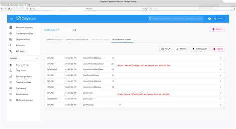 duplicate downlinks got as uplinks chirpstack network server