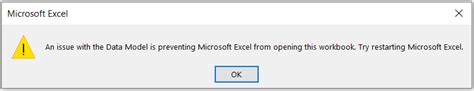 Data Model Error On Re Open Microsoft Community Hub