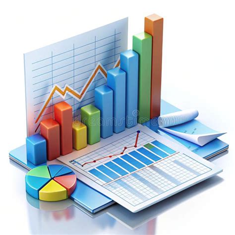 Business Growth Concept Visualizing Financial Reports For Effective Business Strategy Stock