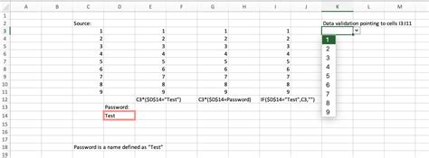 hide contents of drop down list in excel with password edureka community