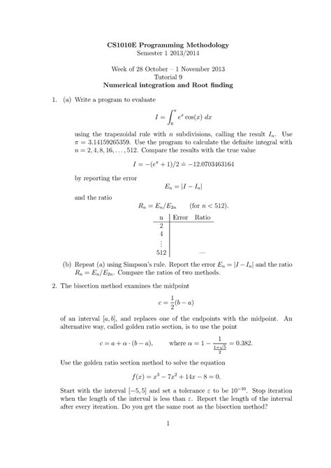 Numeri 2 Programming C Practice CS1010E Programming Methodology