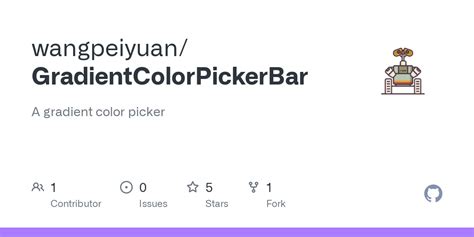 Github Wangpeiyuangradientcolorpickerbar A Gradient Color Picker