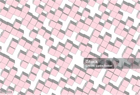 3d Cube Or Parallelepiped Pink Vector Stock Illustration Download Image Now Abstract Aerial