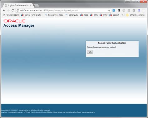 Multi Factor Authentication Mfa With Oam Weblogic 2nd Factor