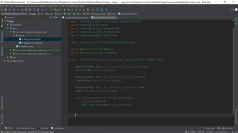 277 setup view holder for advanced recyclerview youtube