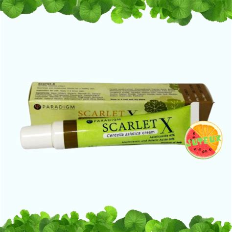 Scarlet X Centella Asiatica Cream G Asiaticoside Madecassic