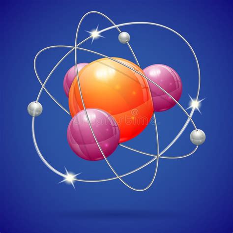 Atomu Model Ilustracji Ilustracja Złożonej Z Atom Władza 32893752