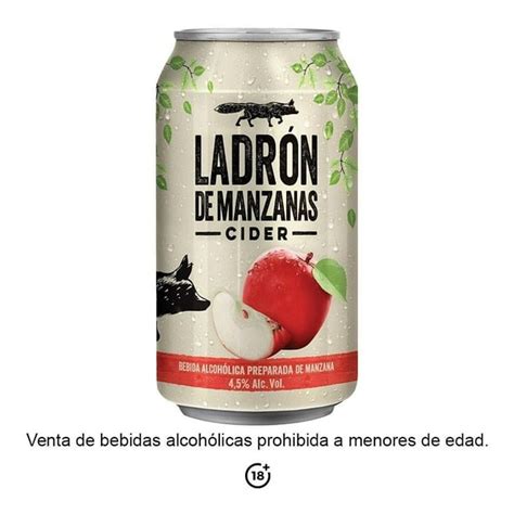 Bebida Alcohólica Preparada Ladrón De Manzanas Manzana 355 Ml Walmart