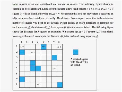 Some Squares In An Nxn Chessboard Are Marked As