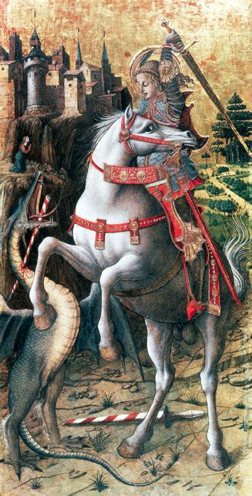 Святой Георгий убивающий дракона фрески и фотообои от «phresko