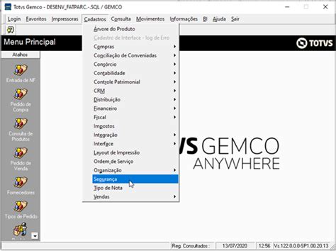 Ga Gemco Implement Pedido De Venda Como Desabilitar O Campo