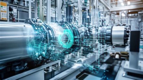 Futuristic Industrial Automation System Controlling Manufacturing Process Stock Image Image Of