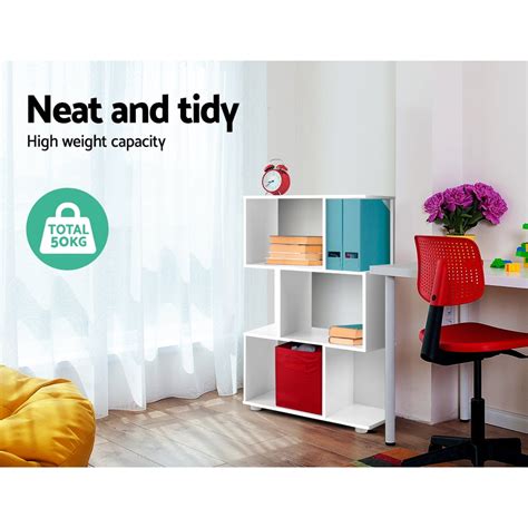 Buy Artiss Bookshelf 3 Tiers Nina White Online Artiss