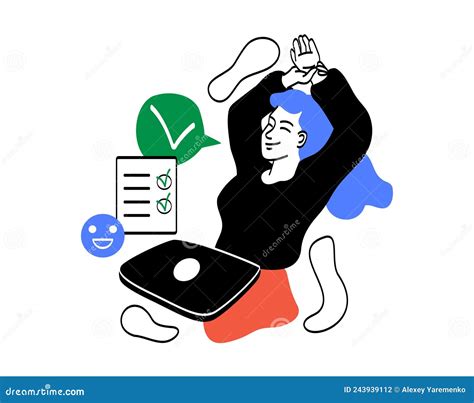 People Passing Online Test Stock Vector Illustration Of Learn 243939112