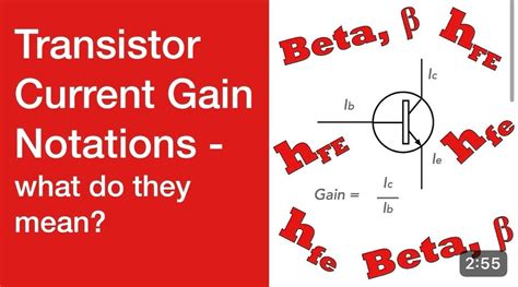 Understanding Transistor Current Gain Notations 101 Electronics Notes By Ian Poole