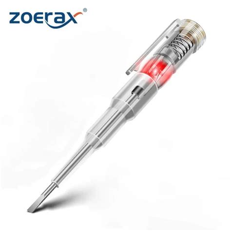 Zoerax Inductive Test Pen Electric Voltage Tester Electrical Circuit Tester One Word Bit