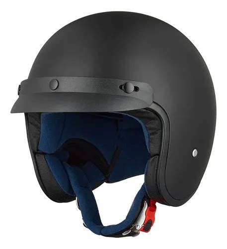 Cascos De Motocicleta De Cara Abierta 34 Casco Retro Cuotas Sin Interés