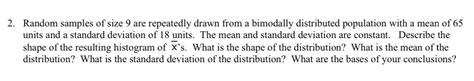 Solved By An Expert Help Please Random Samples Of Size 9 ﻿are