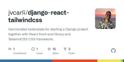 Github Jvcarli Django React Tailwindcss Opinionated Boilerplate For