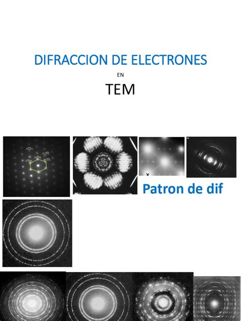 Diffraction De Electrones Parte 1 Cristalografia Pdf Cristalografía