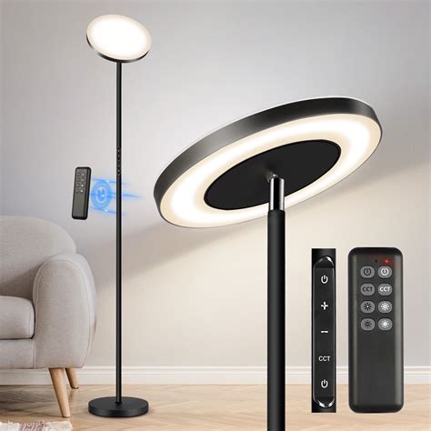 Outon 71 Led Torchiere Floor Lamp Dimmable With Reading Light