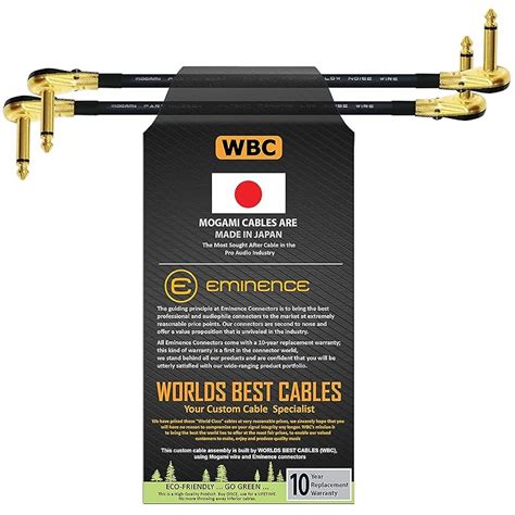 Buy 2 Units 9 Inch S Shaped Pedal Effects Patch Instrument Cable Custom Made By Worlds