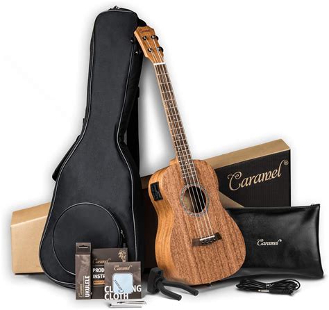 Caramel Cb402 Baritone Electric Ukulele All Solid Mahogany
