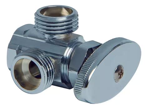 Llave Angular Para Control De Agua Doble 1 Miber Vp D121212 Envío Gratis