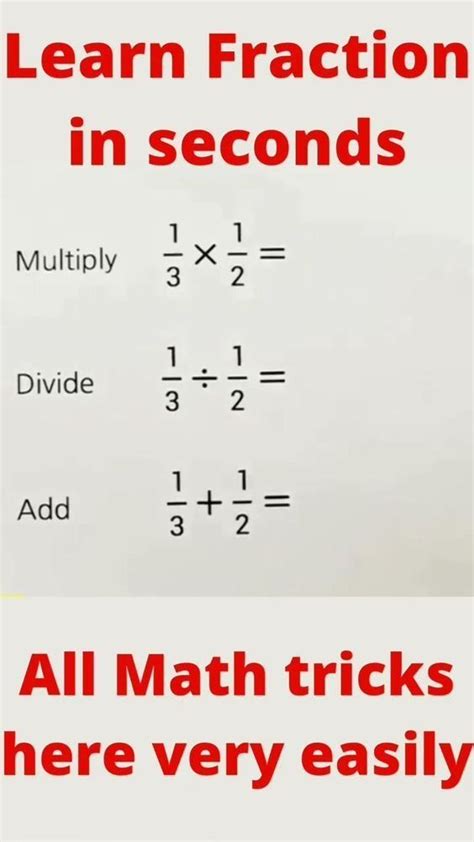 Basic Math Formulas Image