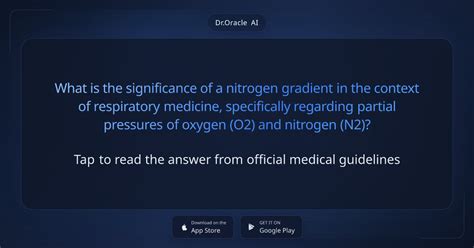 What Is The Significance Of A Nitrogen Gradient In The Context Of Respiratory Medicine