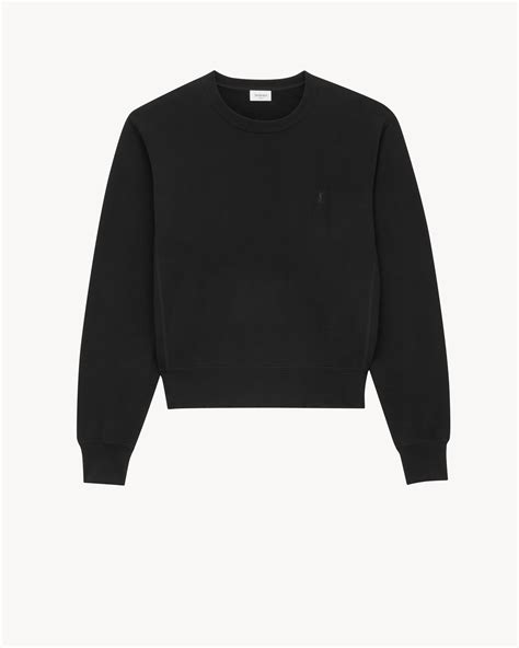 Cassandre Sweatshirt In Black Saint Laurent Ysl En Us