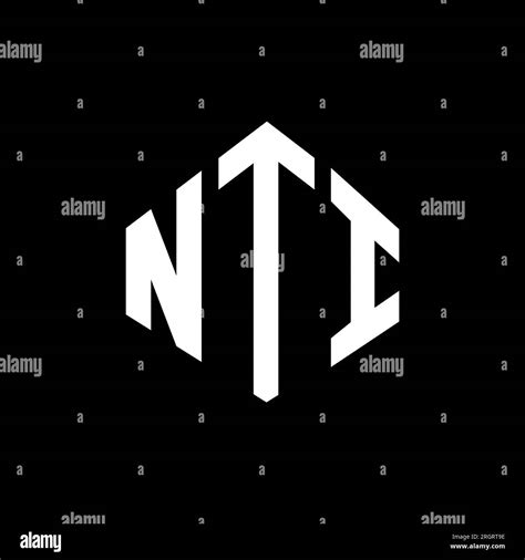 Nti Letter Logo Design With Polygon Shape Nti Polygon And Cube Shape