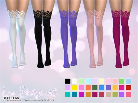 The Sims Resource Lace Stockings 1