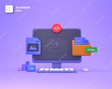 Premium Psd 3d Web Development Or Software Development Or Web Design Coding And Programing