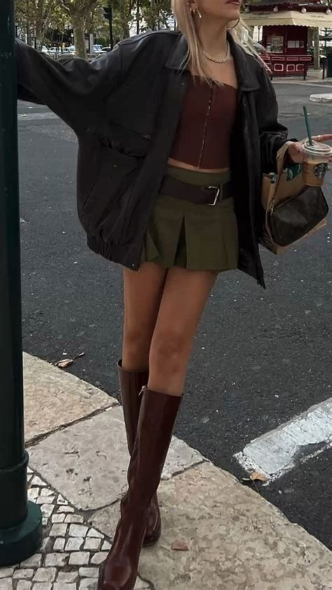 Mini Skirt Outfit Inspo 🍂 Winter Fashion Outfits Outfit Inspo Fall