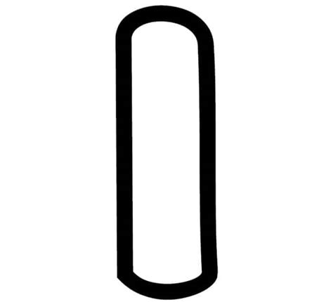 Free Printable Lowercase L Bubble Letter Stencil