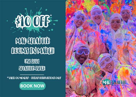 Parties Mad Splatter Apex Nc