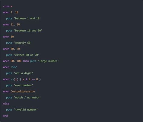 ruby s switch statement is more flexible than you thought r ruby