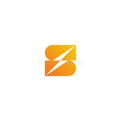Letters S Bolt Lightning Thunder Logo Design Vector Stock Vector