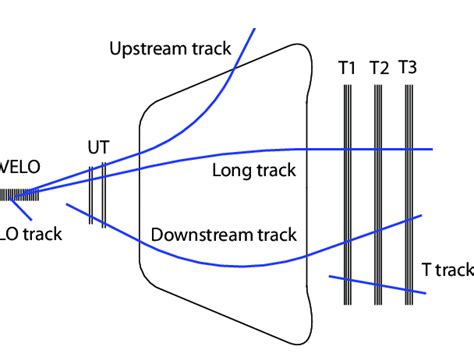 Visualization Of The Common Track Types In The Lhcbs Track Download Scientific Diagram
