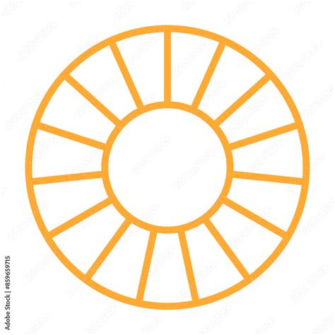 Pie Chart With Different Segments In A Circular Diagram Wheel Graph Divided Into Parts And