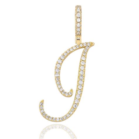 Custom Cursive Font Pendant 18k Iceci
