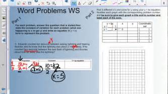 Direct Variation Word Problems Worksheet Pro Worksheet