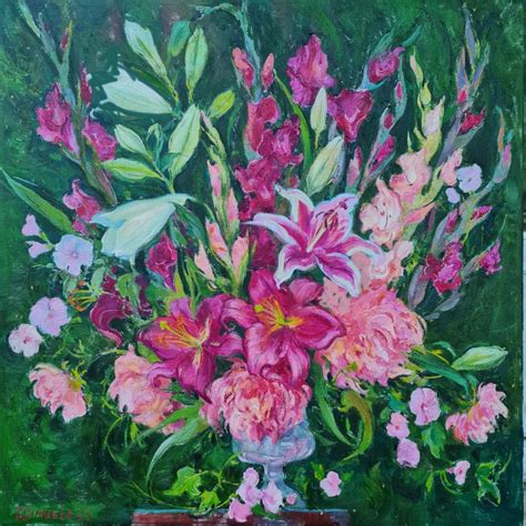 Купить картину Розовая композиция в Москве от художника Камаева Тамара