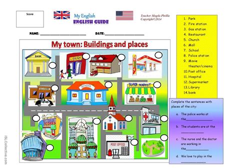 Проект по английскому языку 6 класс на тему My Town