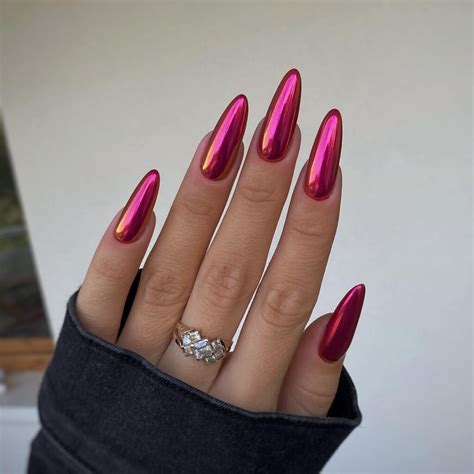 45 Eye Catching Pink Chrome Nail Designs To Love Archeworks