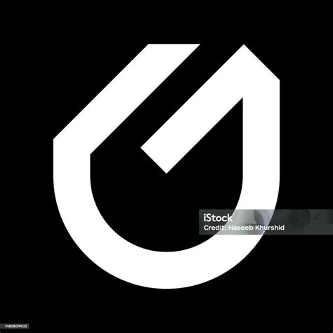 최소한의 Gu 로고 고급 배경에 Ug 편지의 아이콘입니다 Gu 모노그램 이니셜을 기반으로 한 로고 아이디어 전문적인 다양한 문자 기호와 배경에 Ug 로고 0명에 대한 스톡