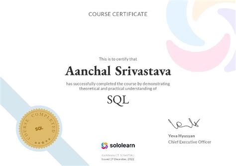 Aanchal Srivastava On Linkedin Sql Sololearn